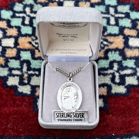 St. Stephen’s | Accessories | St Brendan The Navigator Sterling Silver ...